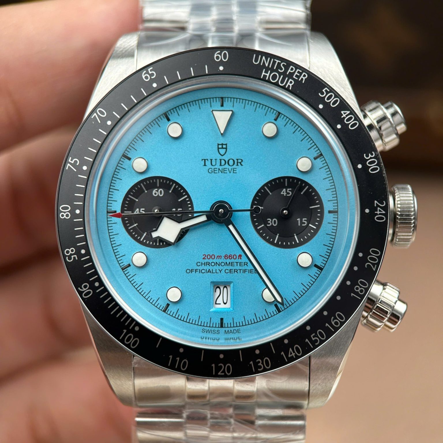 Tudor Black Bay Chronograph Best Copies Watches Tiffany Dial Metal Wire ...