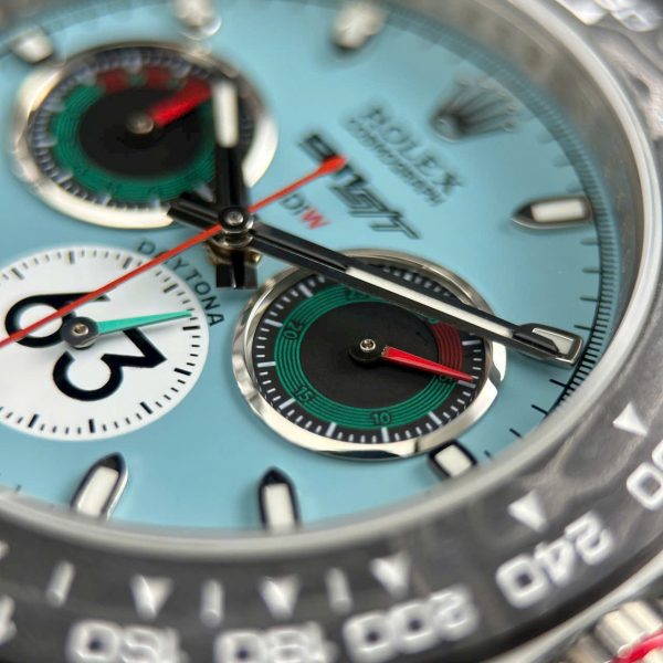 Rolex Daytona DiW Ferrari Tiffany Dial Replica Watches White Carbon ...